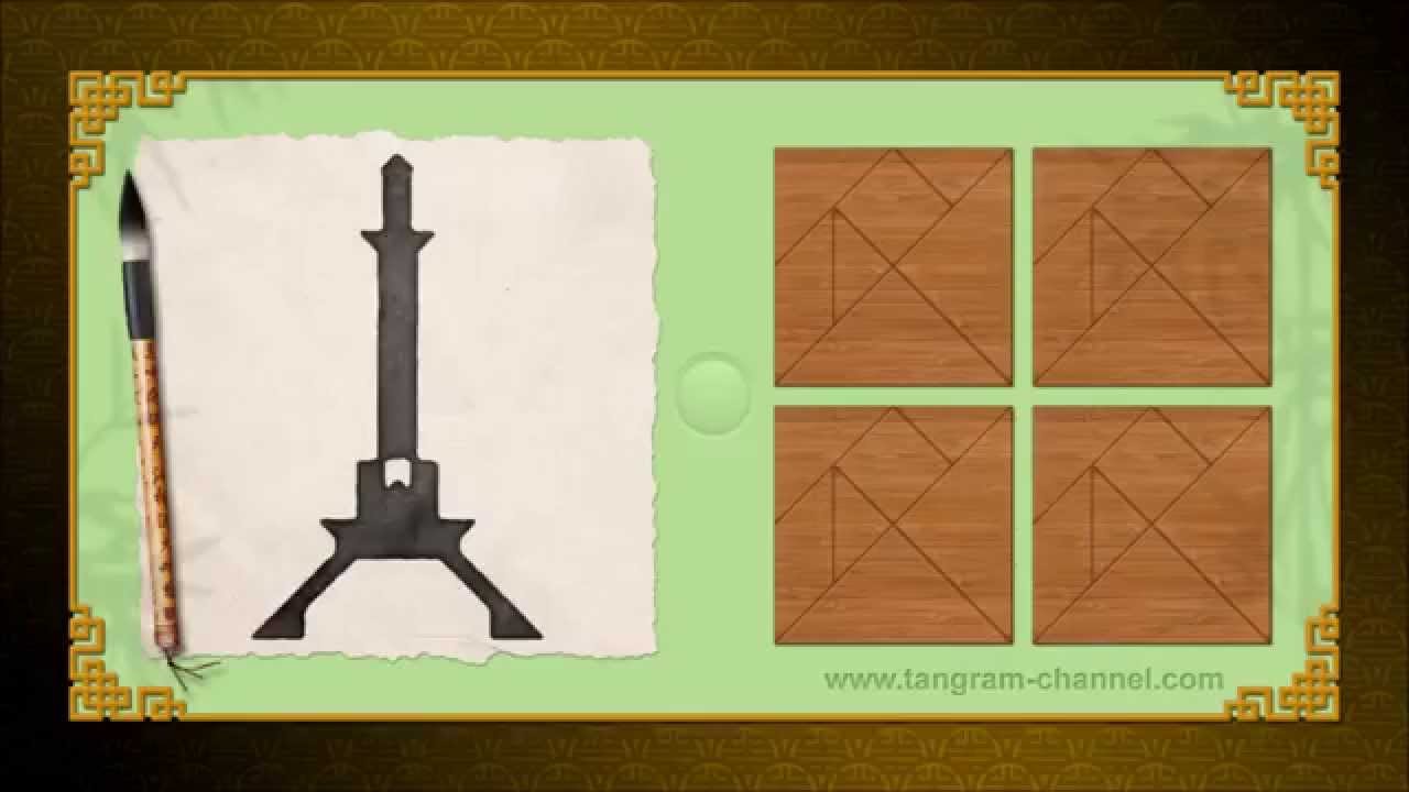 Tangram Eiffel Tower - YouTube