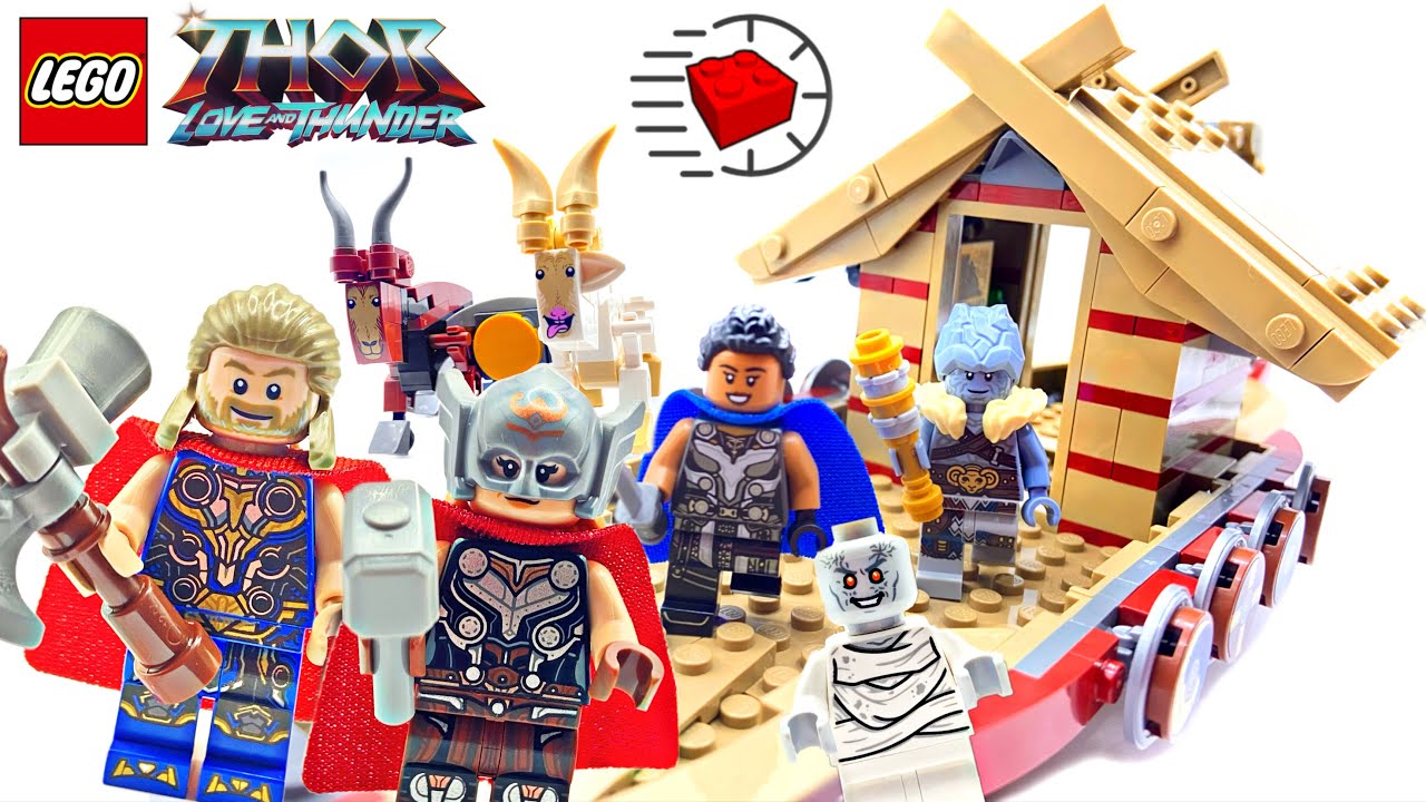 LEGO Thor Love and Thunder The Goat Boat SPEED BUILD - YouTube