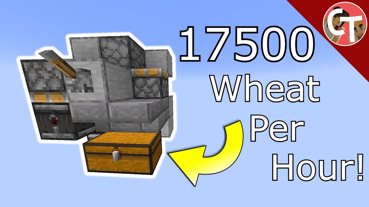Super Fast Wheat Farm! Minecraft Micro Farm! - 1.17 - YouTube