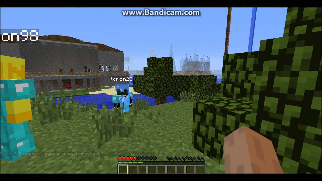 Playing with Carl from the Walking dead on Minecraft - YouTube