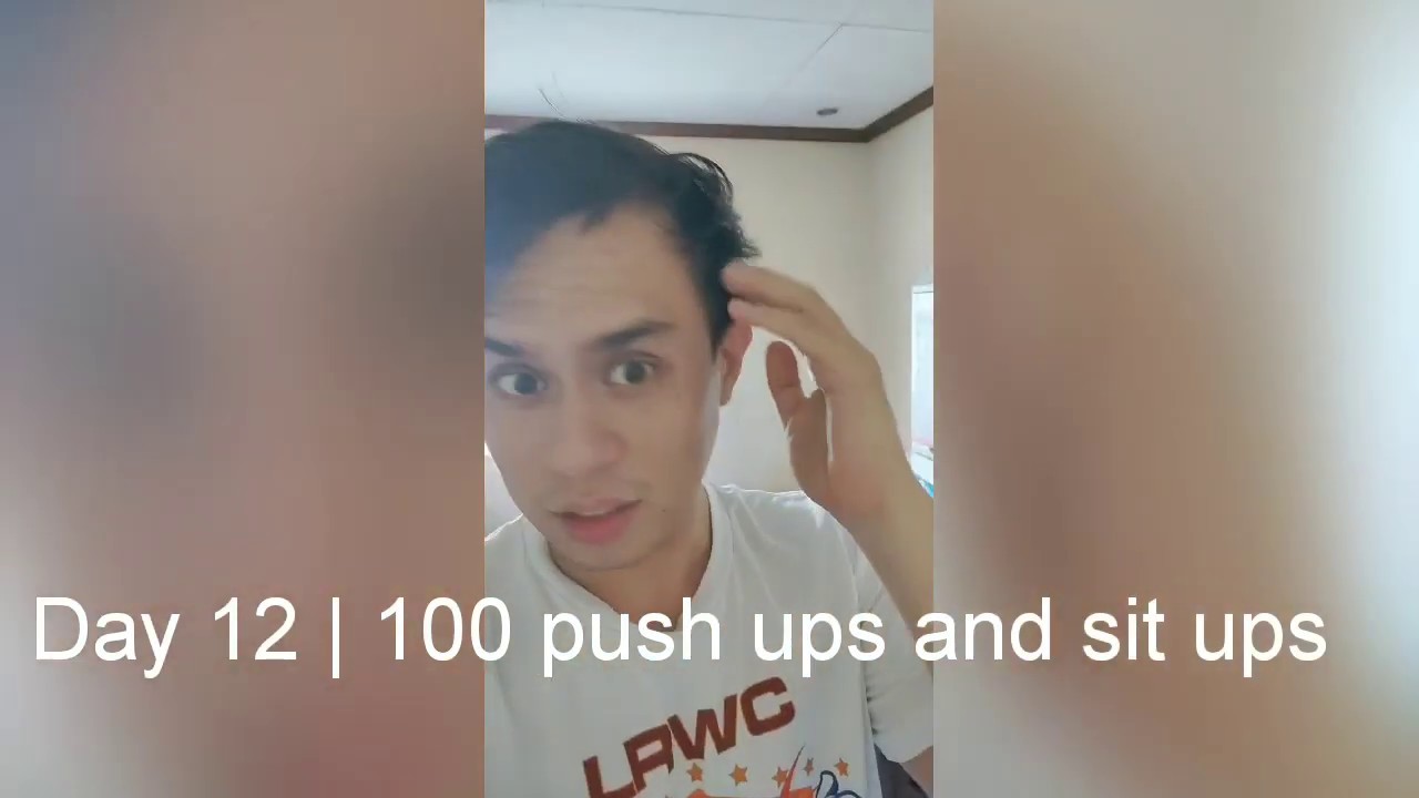 Day 12 | 100 push ups and sit up (Pinoy challenge) - YouTube