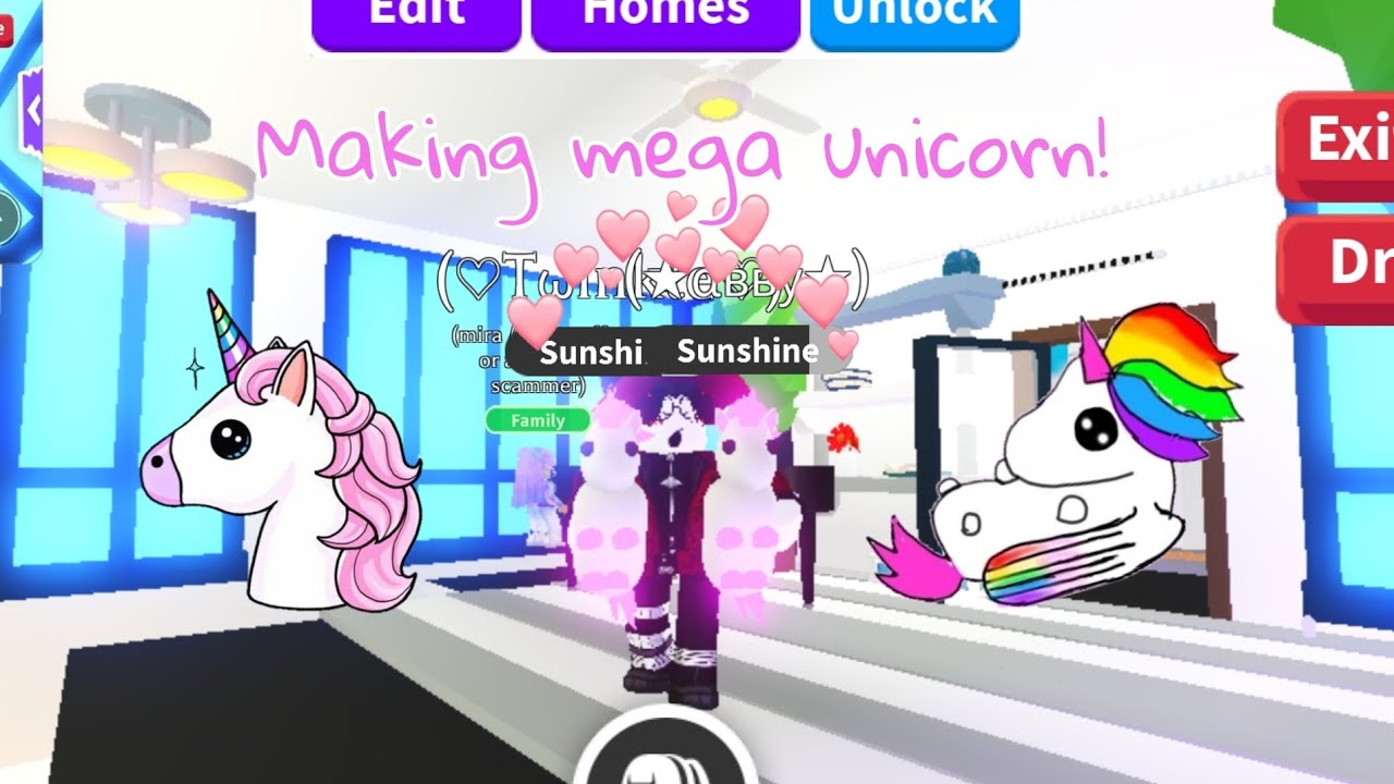Making A Mega Unicorn In Adopt Me! #adoptme #roblox #fypシ @NotZuBlox ...