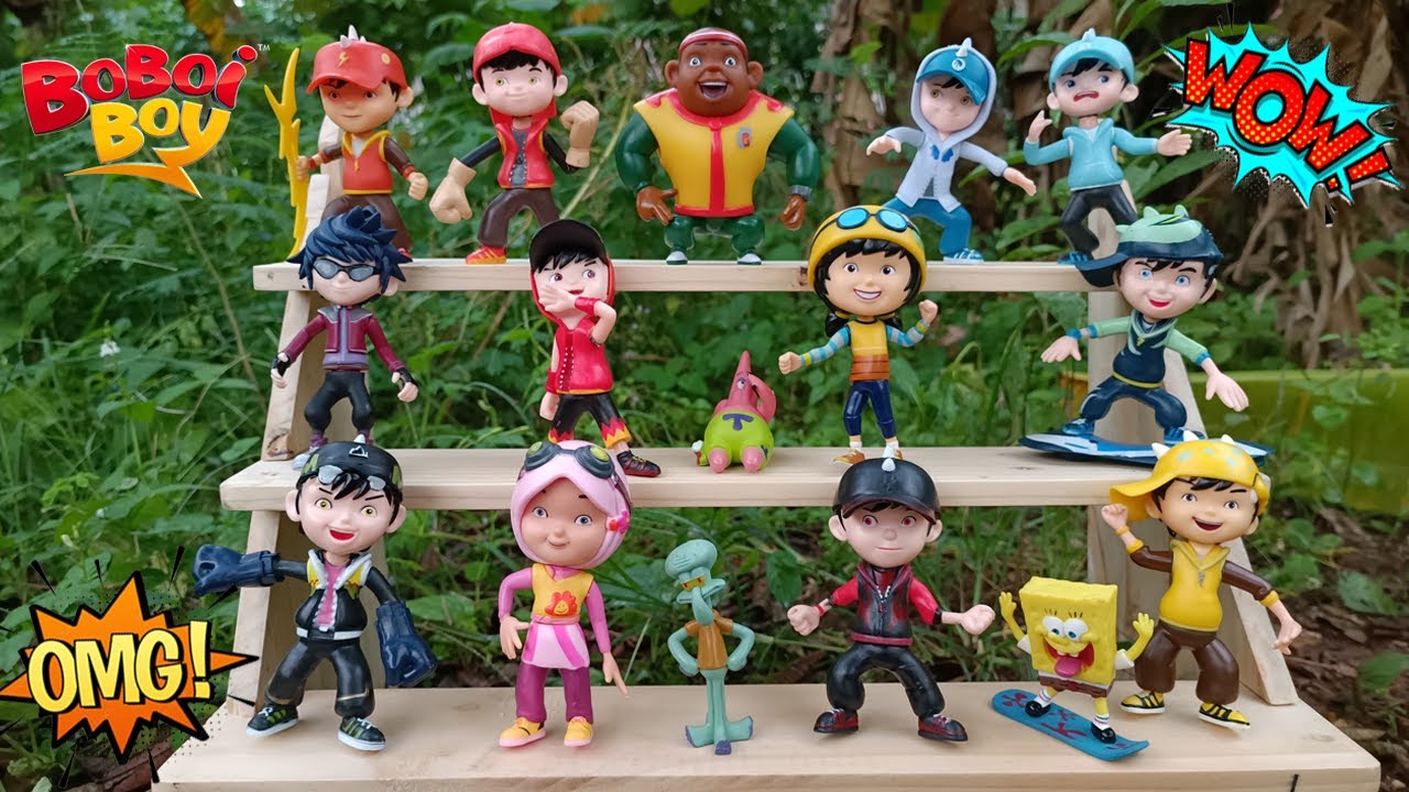 Mencari Mainan Boboiboy, Gopal, Yaya, Ying, Fang, Spongebob, Patrick ...