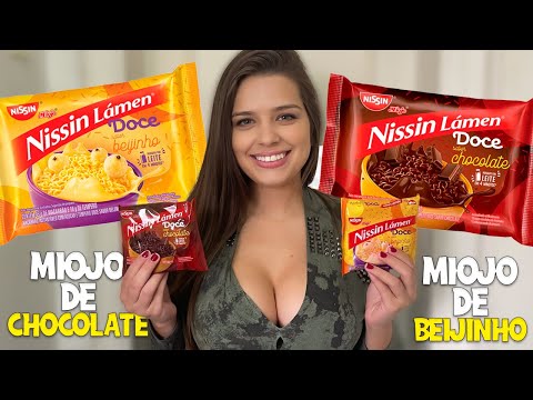 PROVANDO OS MIOJOS DOCES DE BEIJINHO E CHOCOLATE - Vale a pena?