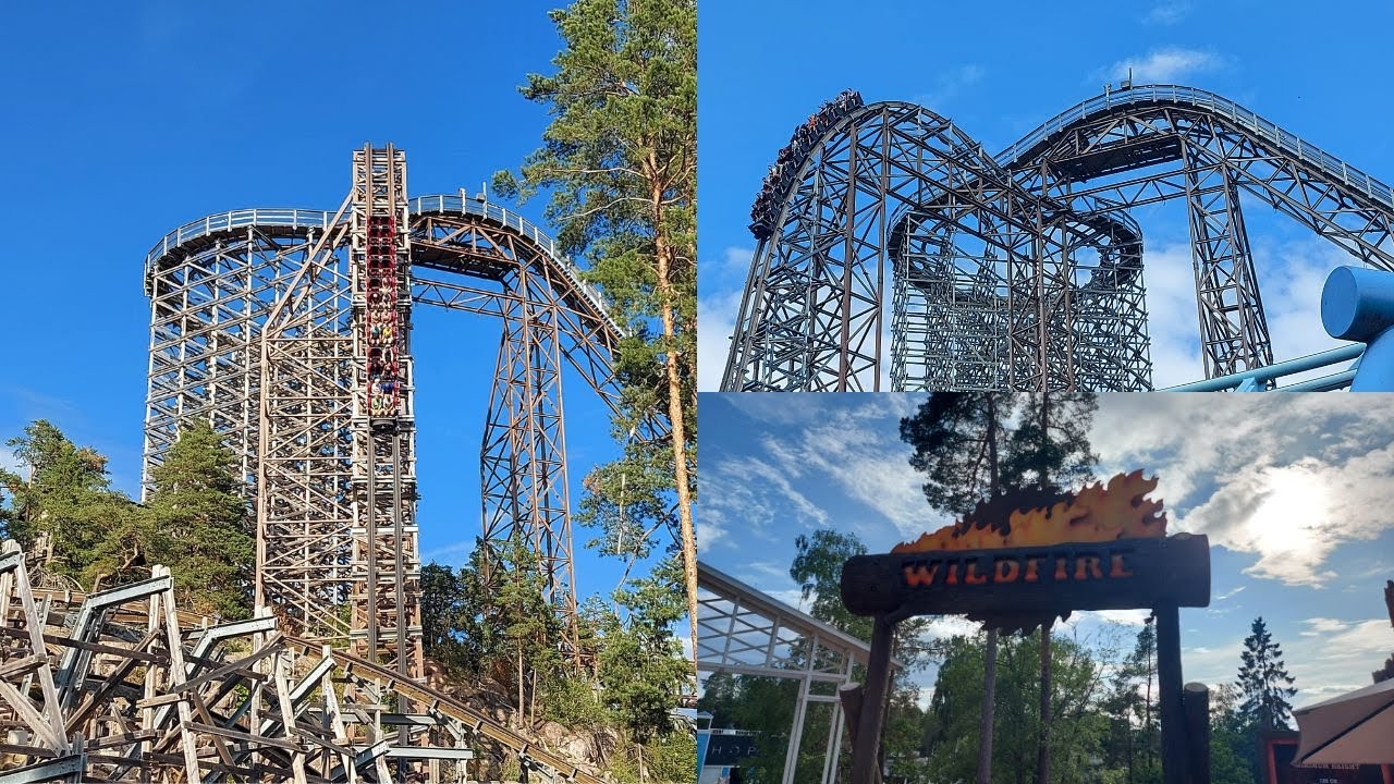 Wildfire: Outstanding Wooden Coaster Off Ride Footage - YouTube
