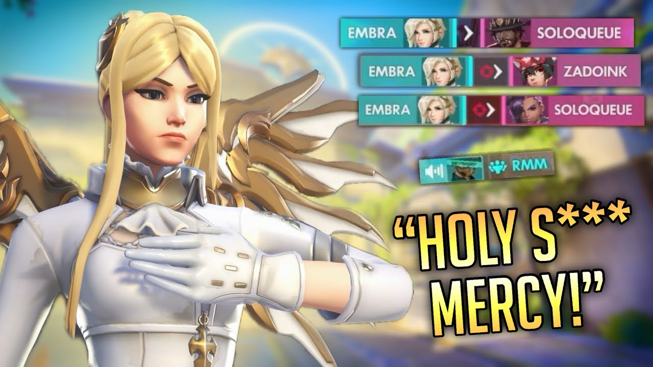 I Won't Go Down Without A Fight: Mercy Gameplay - Overwatch - YouTube