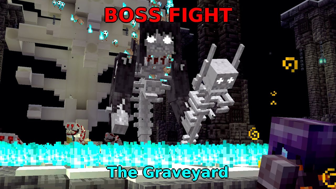 Minecraft 1.20.1 – The Graveyard Boss Fight (Mod de forge) - YouTube