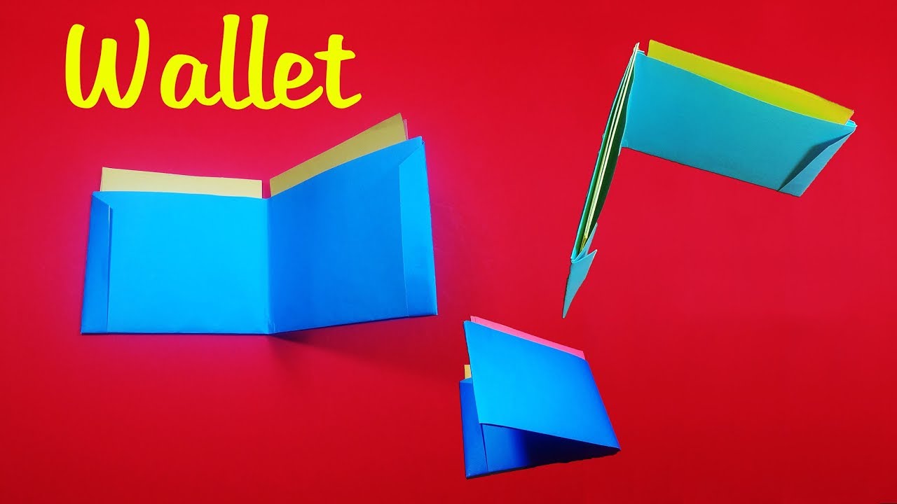 How to Make a Paper Wallet Step by Step - Easy Origami Wallet - Make a ...