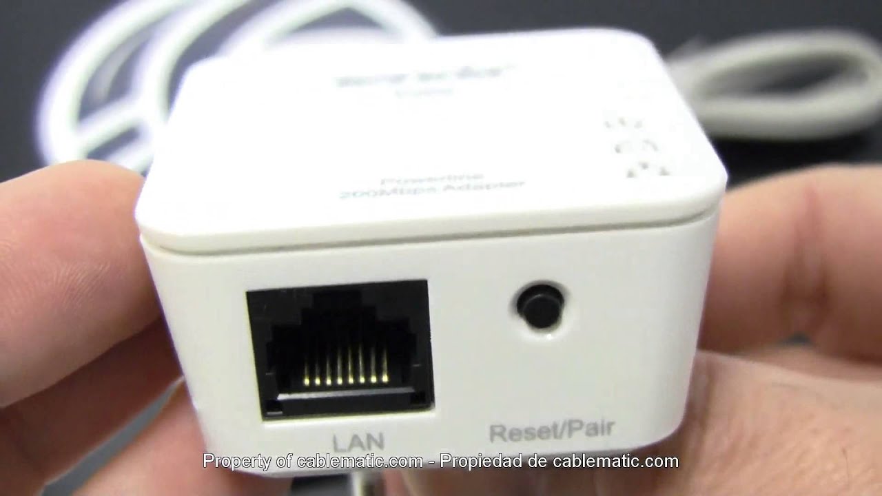 PowerLine HomePlug PLC 200Mbps Mini Adapter Kit 2 enchufes ethernet ...