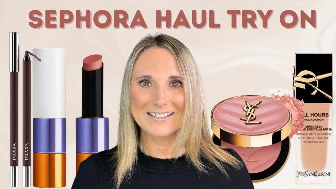 Sephora Haul Try On | Testing Out New YSL Makeup For The First Time ...