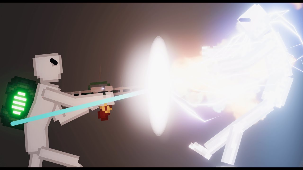 Crazy Electric Flamethrower Vs Humans In People Playground - YouTube