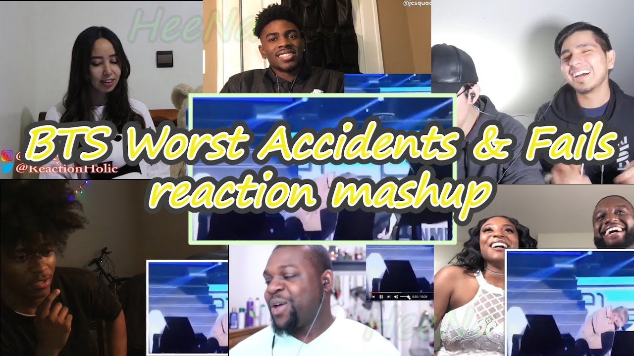 [BTS] Worst Accidents & Fails｜reaction mashup - YouTube