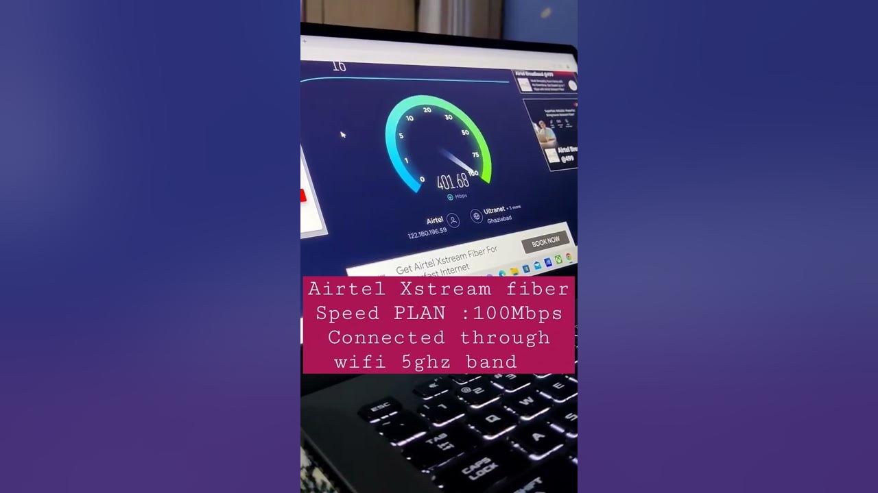 Airtel Xstream Fiber Speed Test Plan 100Mbps Connected Through Wifi airtel-xstream-fiber-speed-test-plan-100mbps-connected-through-wifi