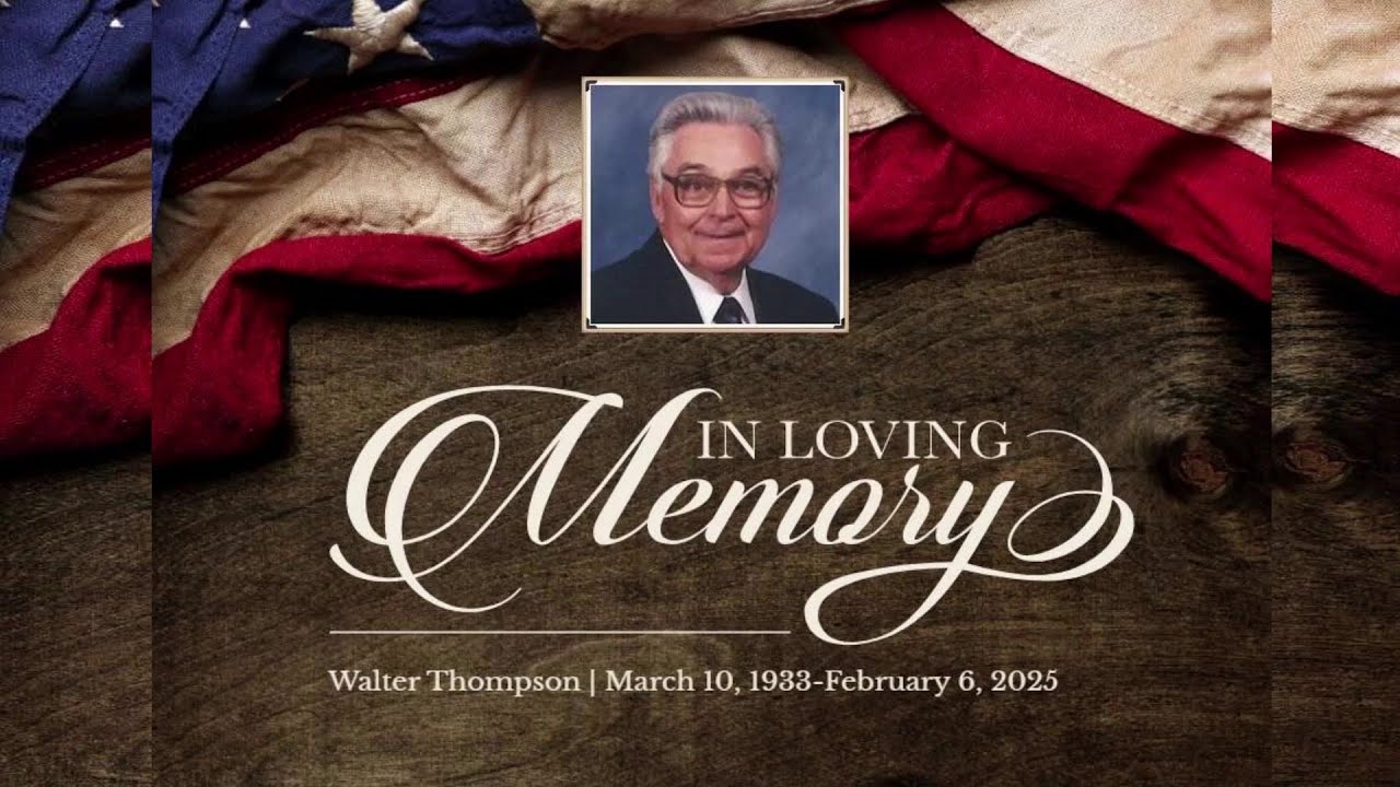 Honoring the Life of Walter Thompson - YouTube
