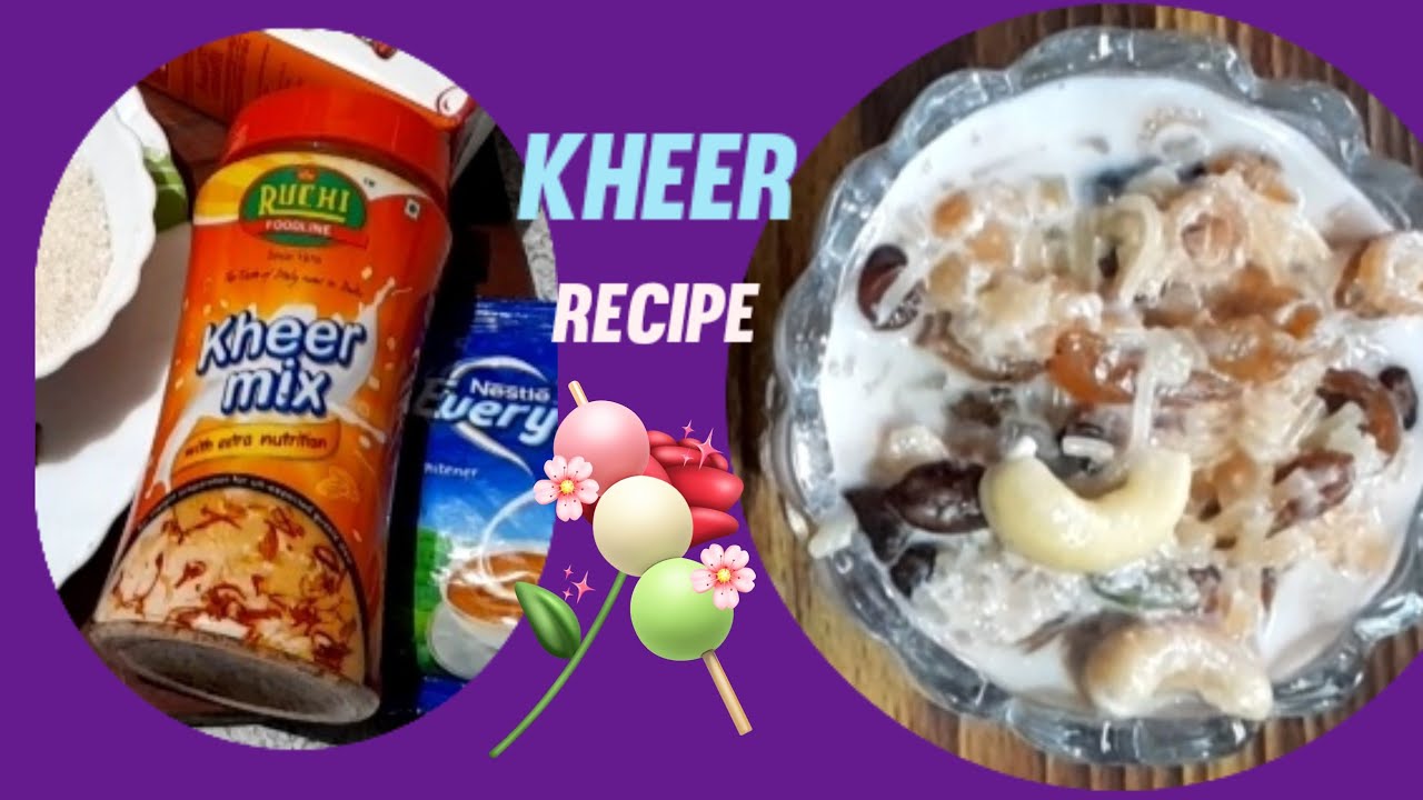Kheer Recipe Ruchi Kheer Mix Kheer Banane Ka Tarika Jasminyoutube Happylifewithjasmin