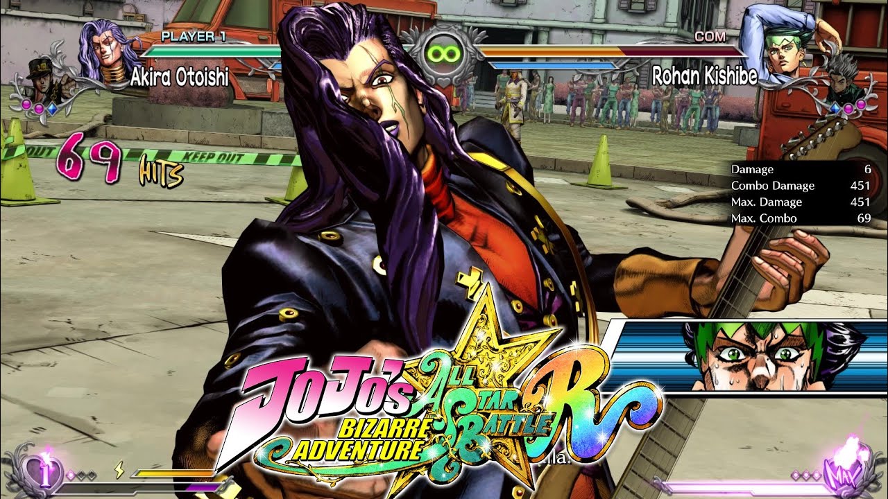 JJBA: All Star Battle R | Akira combo - YouTube