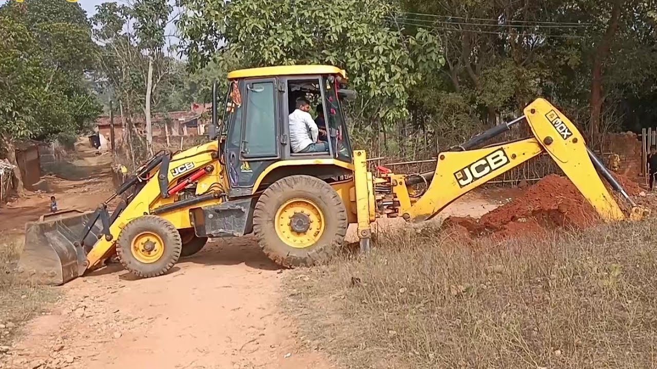 😎Foundation of water tank in village JCB 3DX eco live video - YouTube