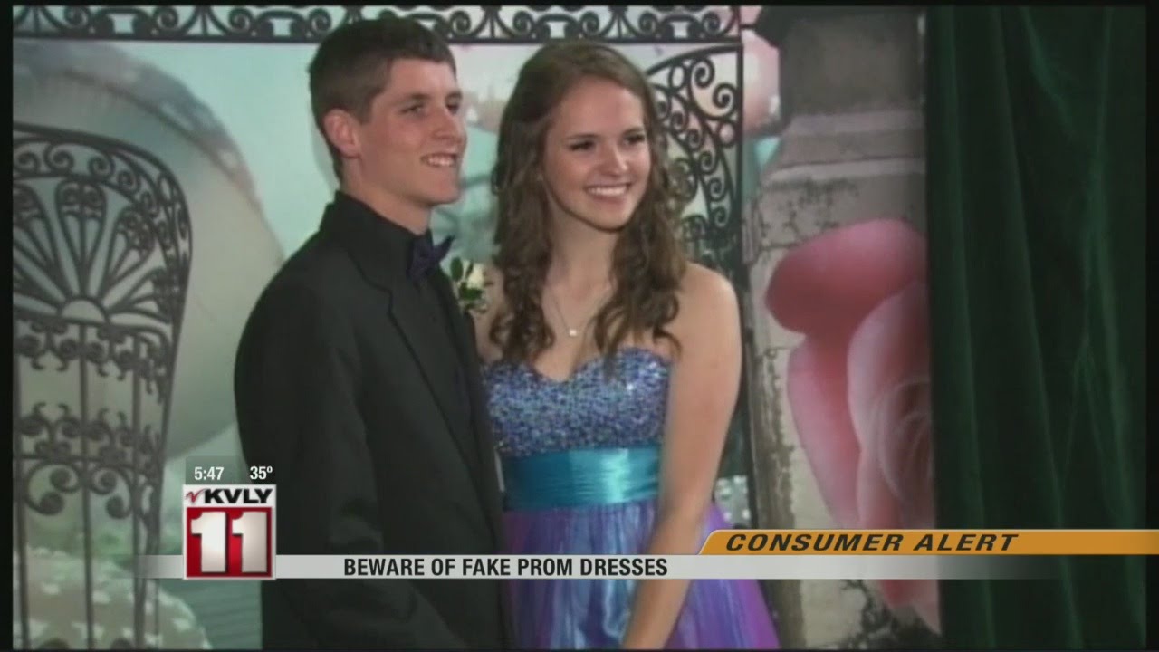 Beware Of Fake Prom Dresses - YouTube