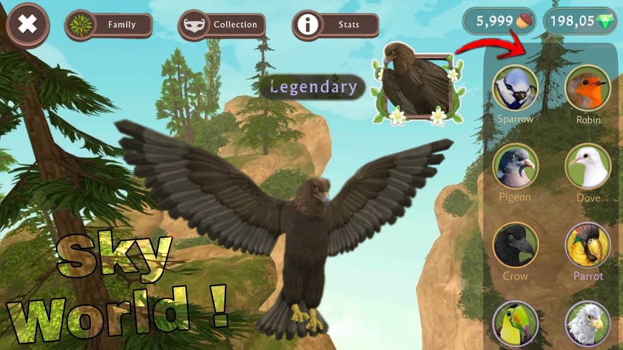 WildCraft New Sky World - Playable Birds (Future Update ???) - YouTube