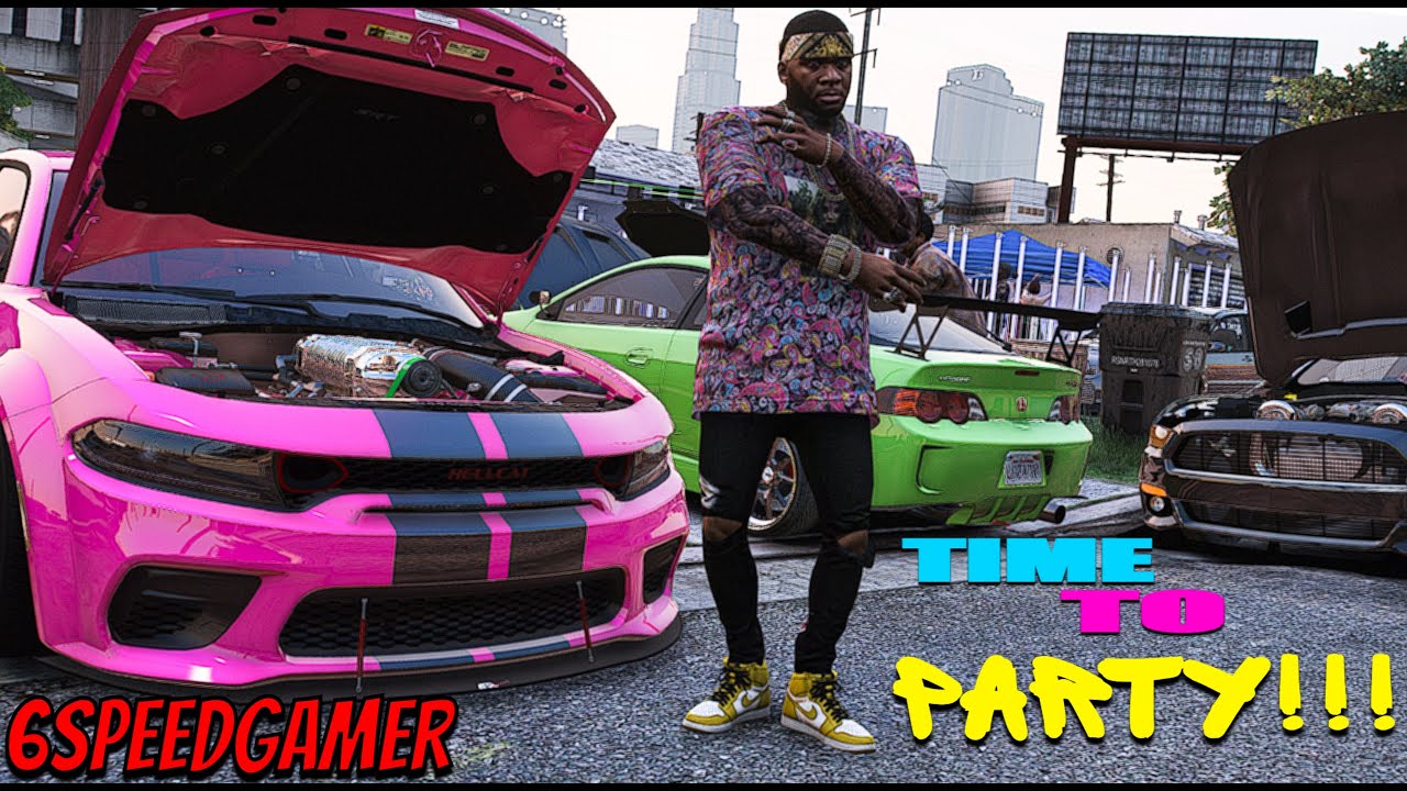 Lamar wants my HELLCAT! (GTA 5 mods) DAY OFF!!! it's PARTY time ...