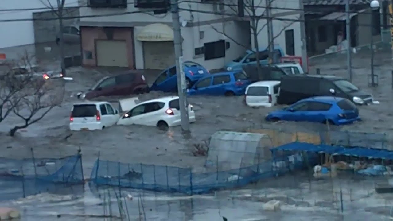 2011 Japan Tsunami - Tagajo City (Full Footage) No Sound. - YouTube