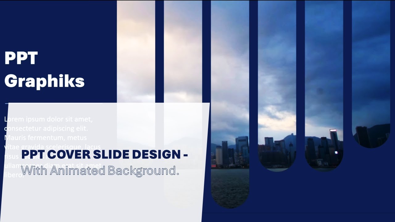 PPT Cover Slide Design - with Animated Background. #powerpoint #ppt # ...