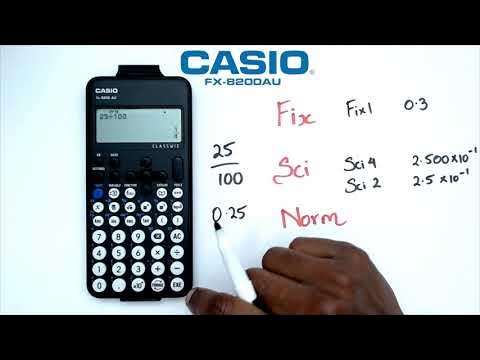 How to Casio | Change Decimal Display in FX-8200AU - YouTube