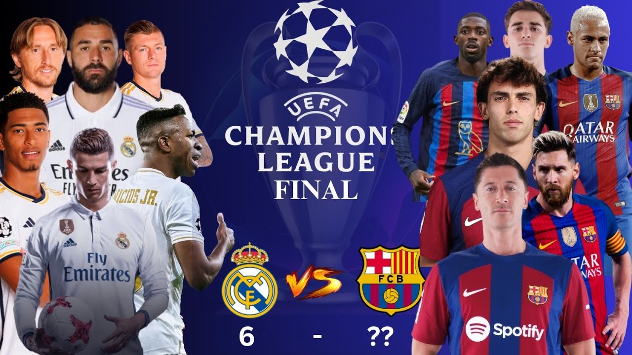 Real Madrid Vs FC Barcelona UCL FINAL | CHAMPIONS LEAGUE FINAL | MESSI ...