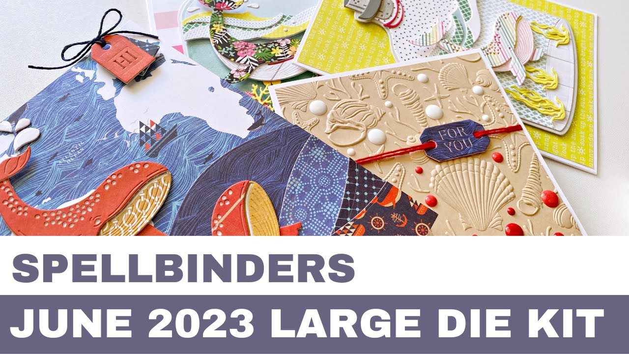 #215 Spellbinders June 2023 Large Die Kit & 3D Embossing Folder Kit ...