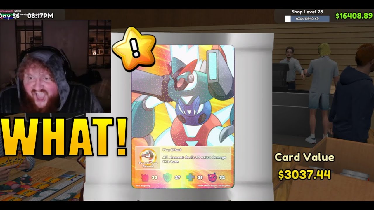 Caseoh Funny Moments on TCG Card Shop Simulator #2 - YouTube