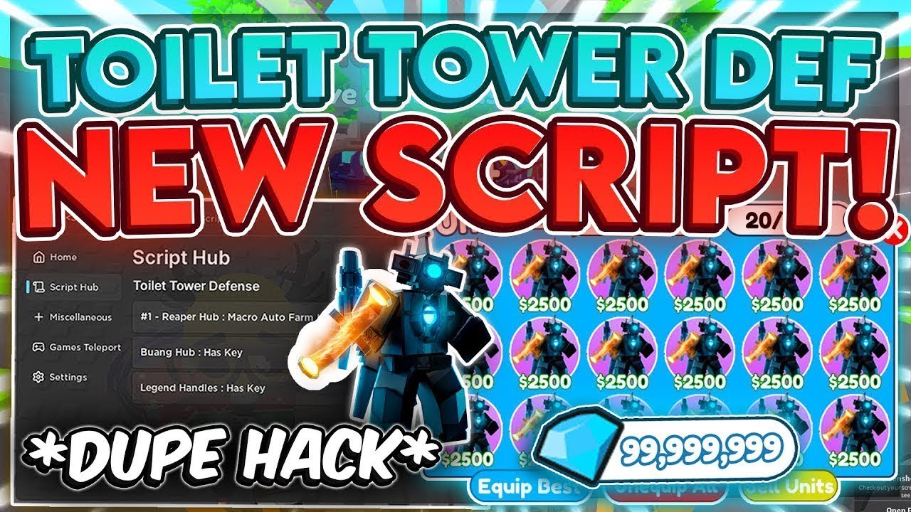 UPDATE Toilet Tower Defense Script HACK Units DUPE Gems HACK | AUTO FARM | TRADE SCAM + Free ...
