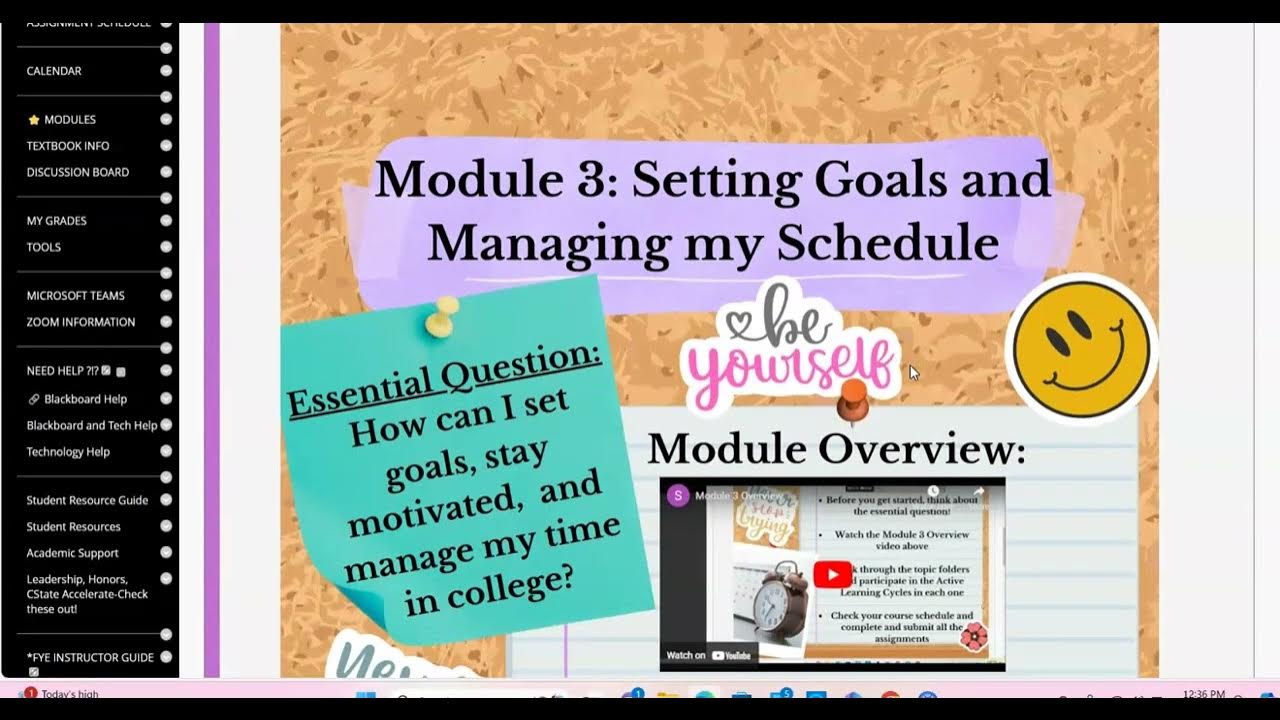 Updated Module 3 Overview - YouTube