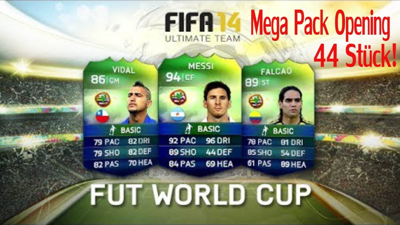 Mega Pack Opening (44 Packs) Fifa 14 Ultimate Team Weltmeisterschafts ...