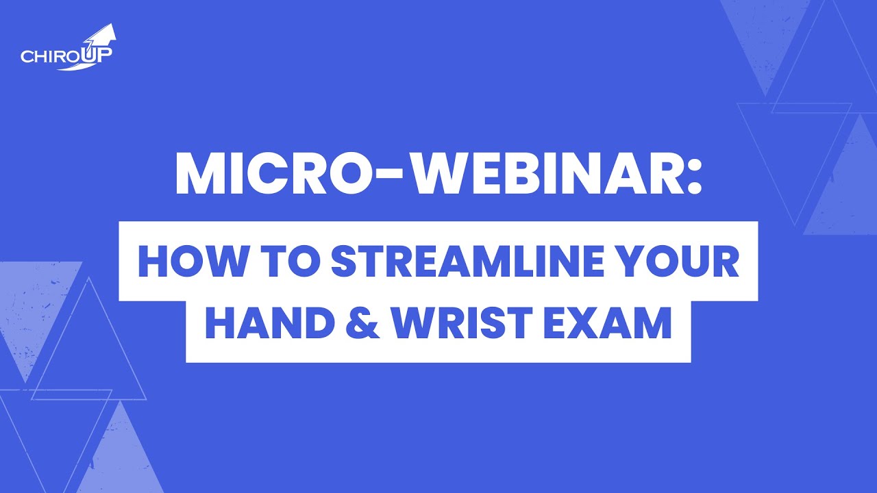 How to Streamline Your Hand & Wrist Exam - YouTube