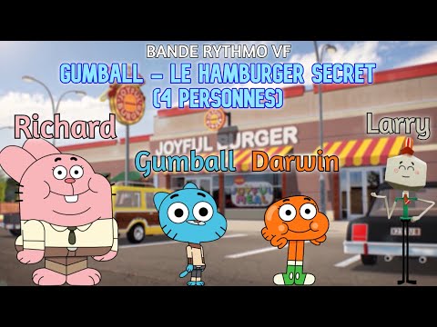 Bande Rythmo [4 Personnes] - Gumball (Le Hamburger Secret) {Richard/Gumball/Darwin/Larry}