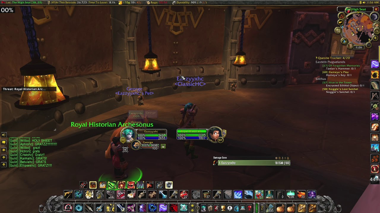 WoW Classic Hardcore - NE Hunter - Ding 60!! - YouTube