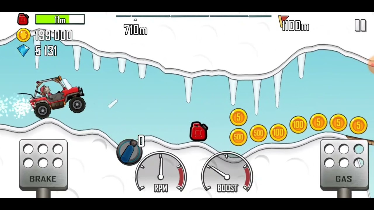 Hill climb racing. Arctic cave .enjoy the video. - YouTube