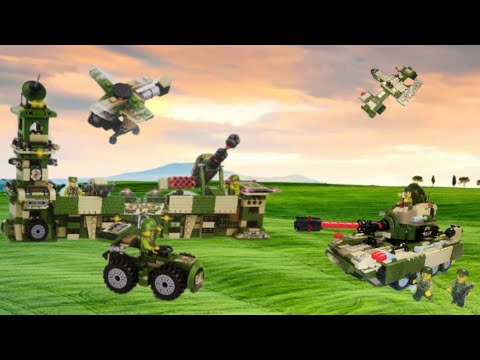 I Built A LEGO Military Mini Base Tutorial | Lego war | Lego building ...