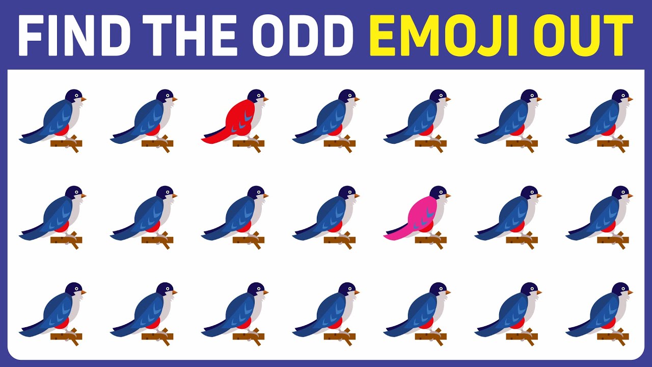 HOW GOOD ARE YOU EYES #50 | FIND THE ODD EMOJI OUT | My Odd Show - YouTube