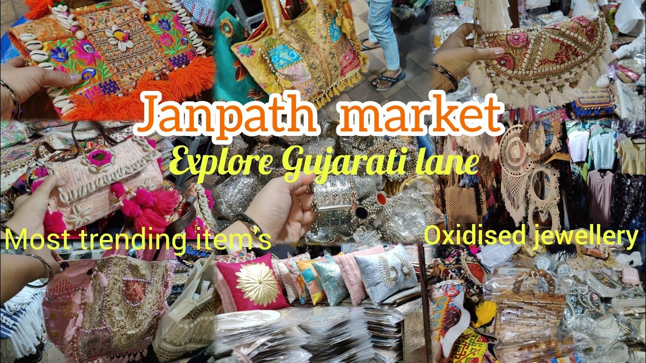 Janpath market delhi | Oxidised jewellery | Gujarati lane | Janpath ...