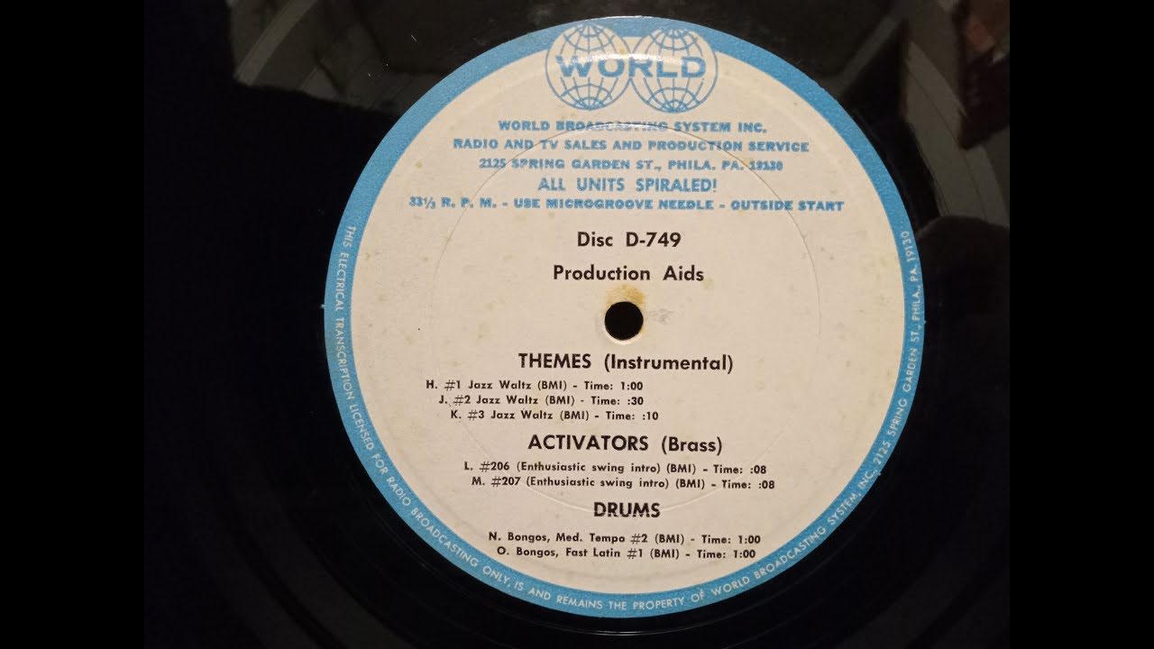 Disc D-749 - World Broadcasting System - YouTube