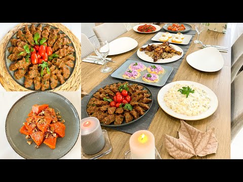 2023//YENİ YIL İÇİN MASA HAZIRLADIM//6 ÇEŞİT MEZE TARİFİ//YENİ YIL SOFRASI/İÇ PİLAV AİRFRYERDE TAVUK