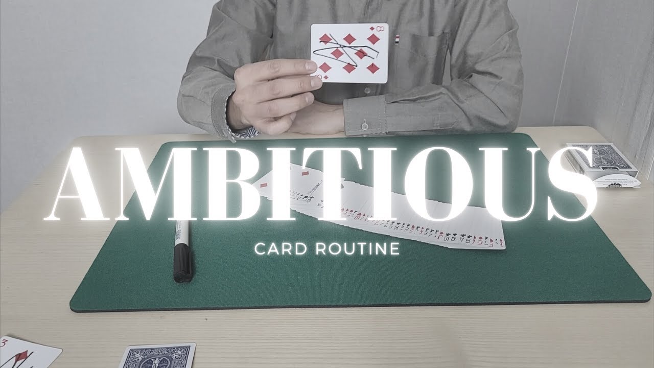 카드 마술사라면 꼭 알아야 하는 마술! 앰비셔스 카드 루틴! [Ambitious Card Routine] - YouTube