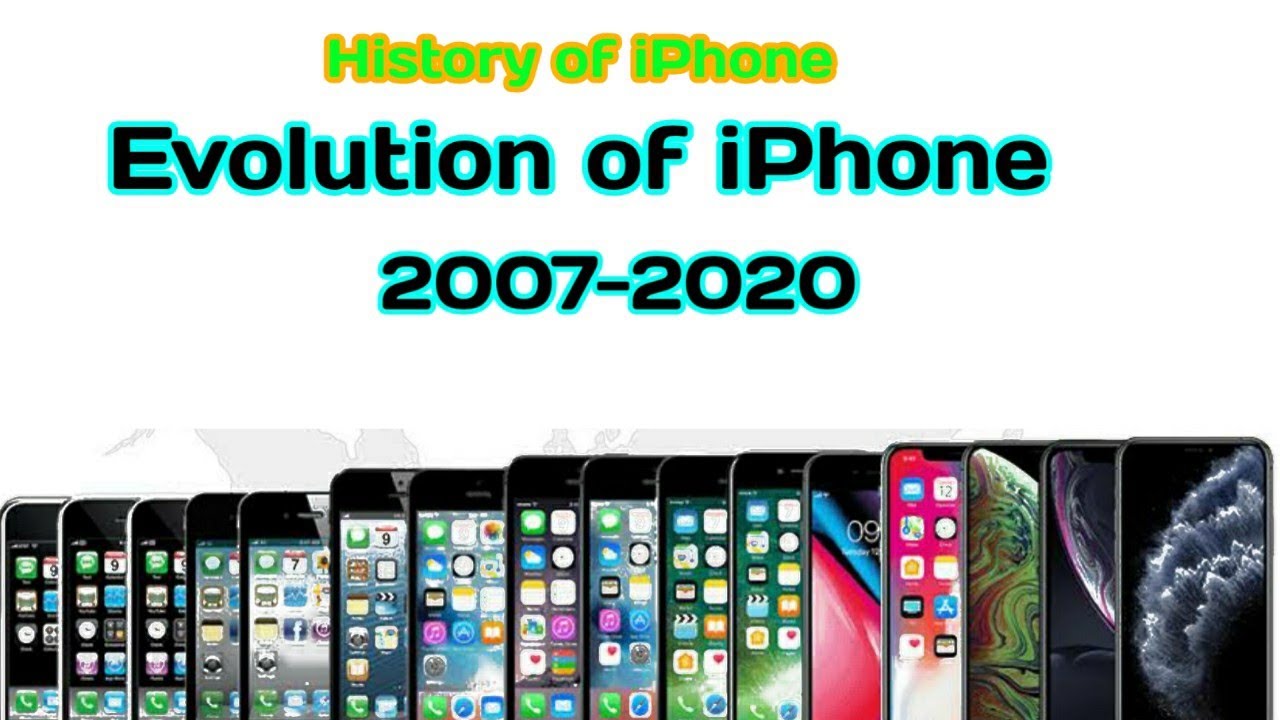 Evolution of iPhone (History of iPhone 2007-2020) - YouTube