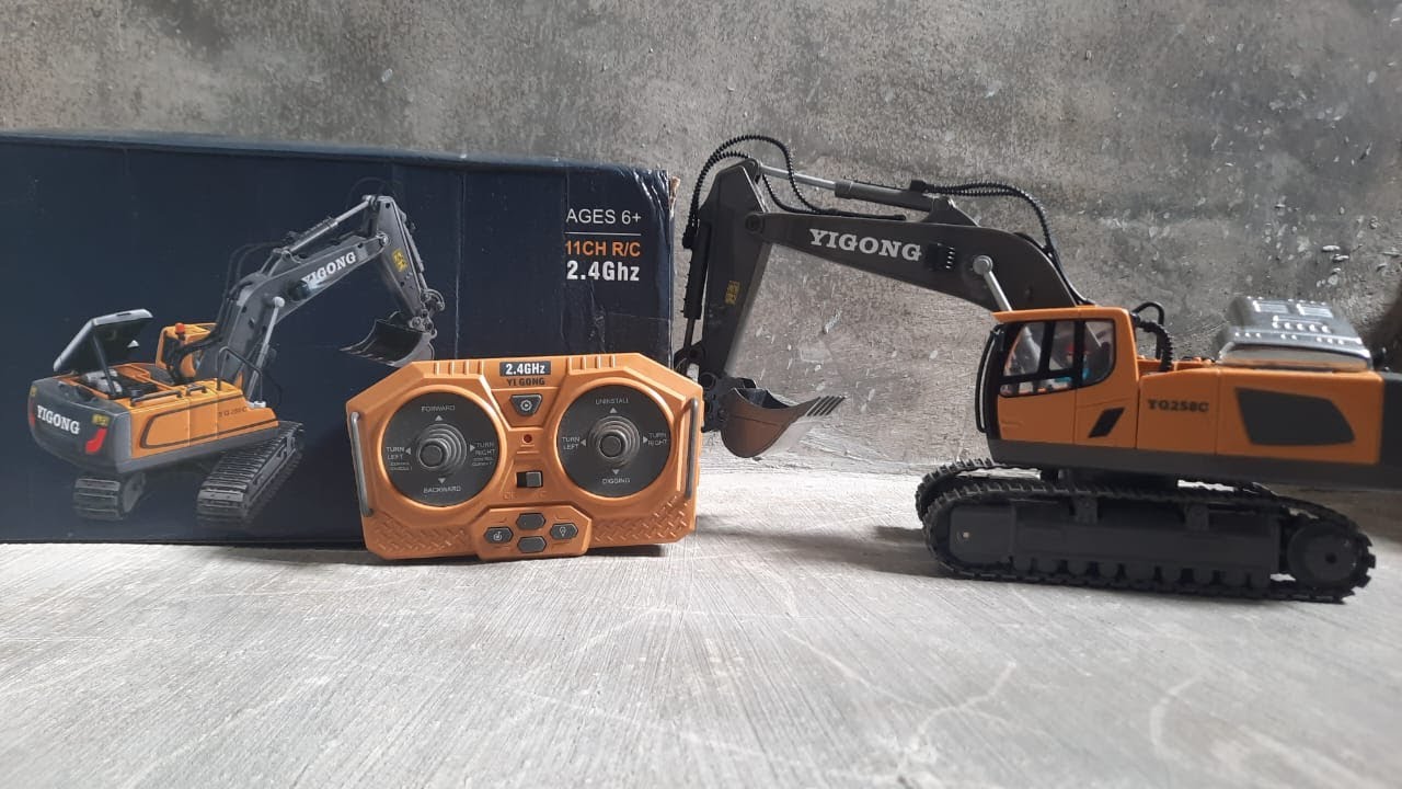Unboxing Rc Excavator Engineering Vehicle Series 11 Channel 2.4Ghz ...