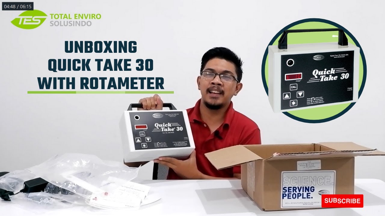 Unboxing Quick Take 30 with Rotameter SKC - YouTube