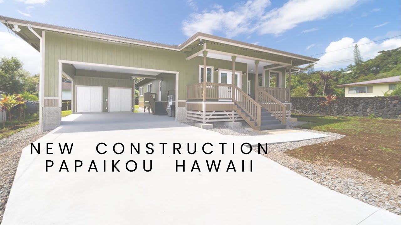 New Construction Home Tour Preview in Papaikou, Hawaii - YouTube