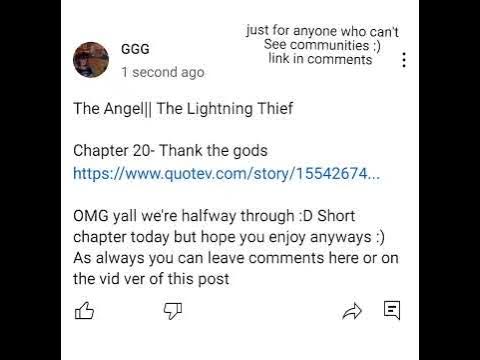 The Angel|| The Lightning Thief: Chapter 20- Thank the gods - YouTube