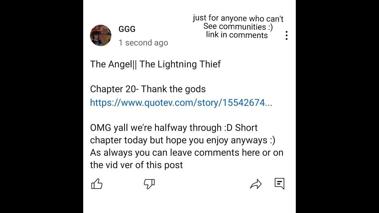 The Angel|| The Lightning Thief: Chapter 20- Thank the gods - YouTube