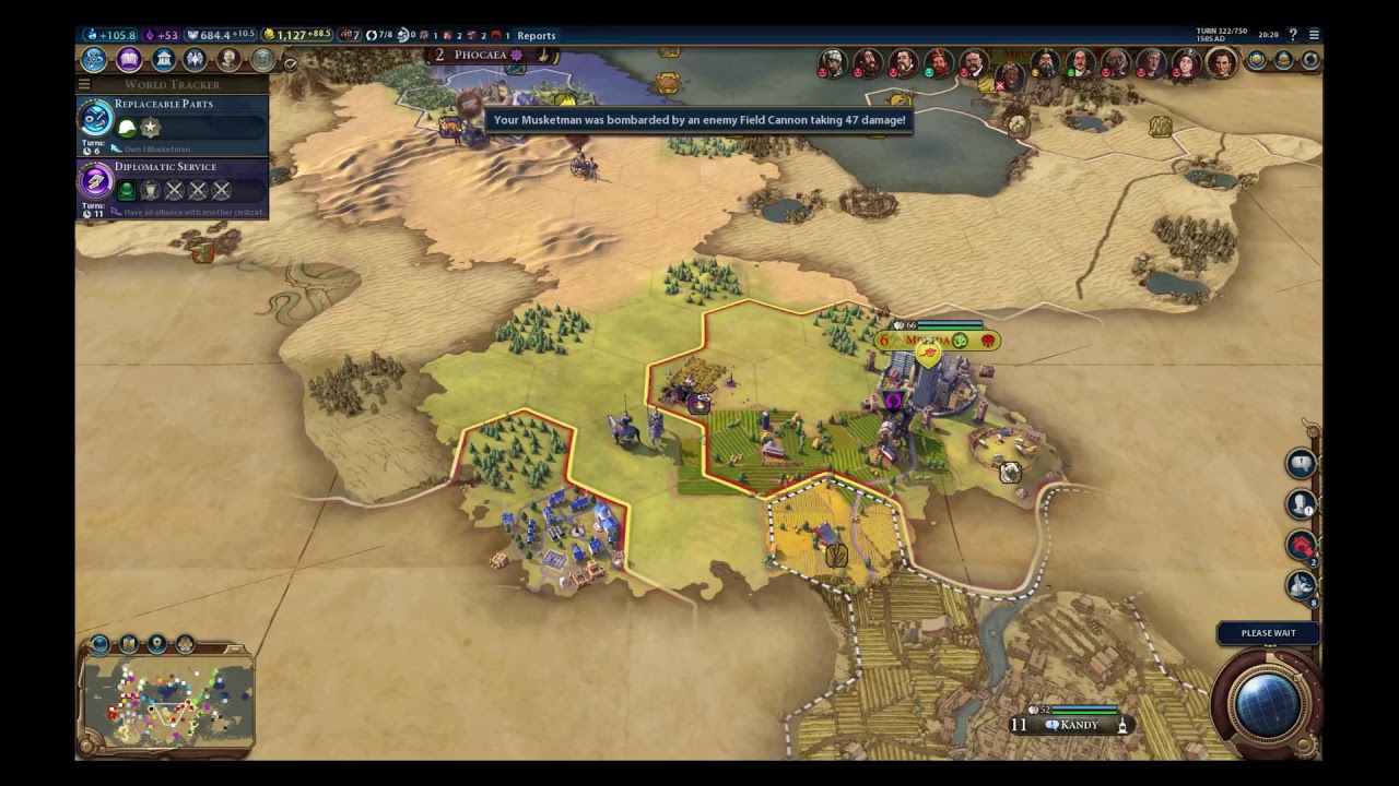 Civilization 6 - Huge Fractal Map - King - Dansk snak - YouTube
